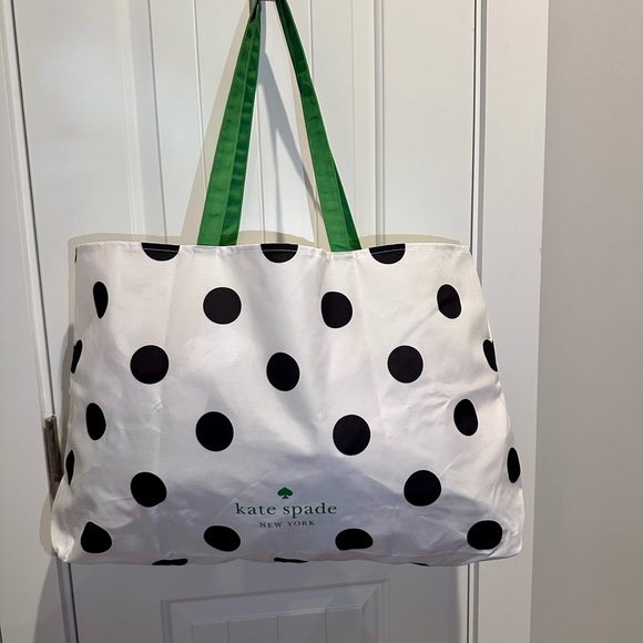 kate spade | Bags | Kate Spade Black And White Polka Dot Tote | Poshmark